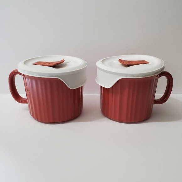 Corningware | Dining | Corningware Colours Colors Meal Mug Terra Cotta Rust Ribbed Soup Coffee ...